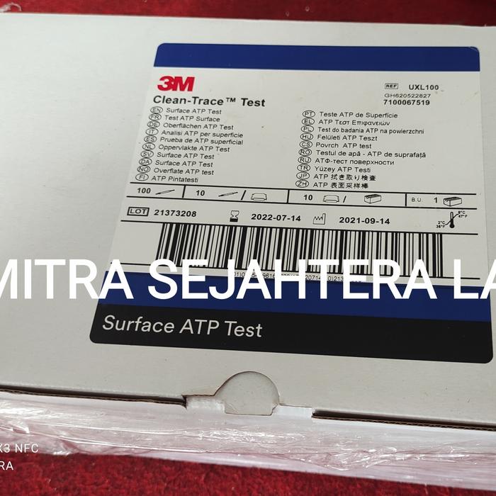 Jual 3M Clean-Trace Surface ATP Test UXL100 isi 100 pcs / case - Kab ...