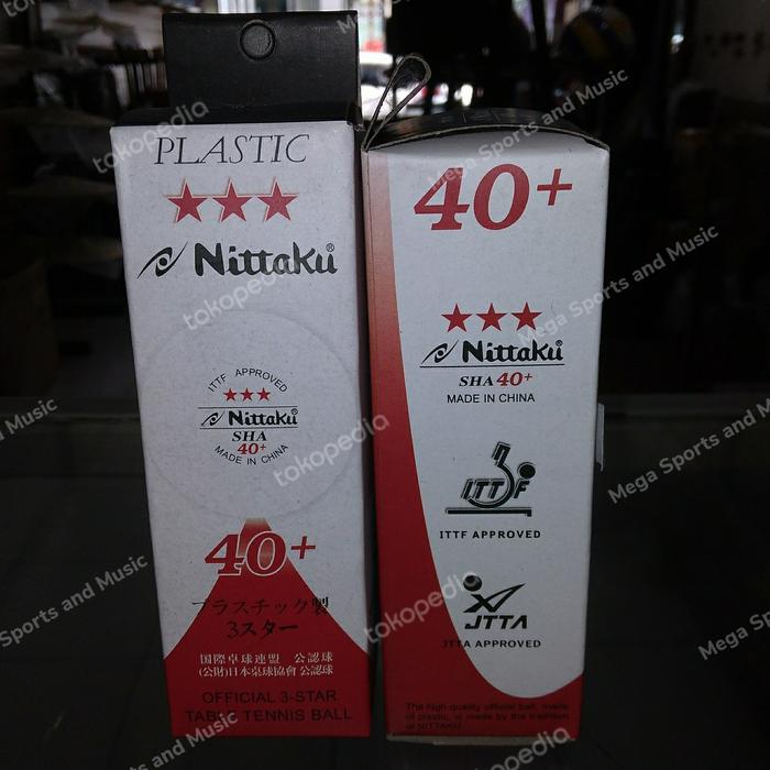 Jual Bola Ping Pong Nittaku SHA 40+ / Bola Tenis Meja isi 3 (putih) - Kota Medan - Mega Sports ...