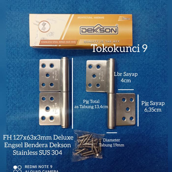 Jual Engsel Bendera Dekson FH 127X63X3mm-1W SSS Deluxe Stainless SUS ...