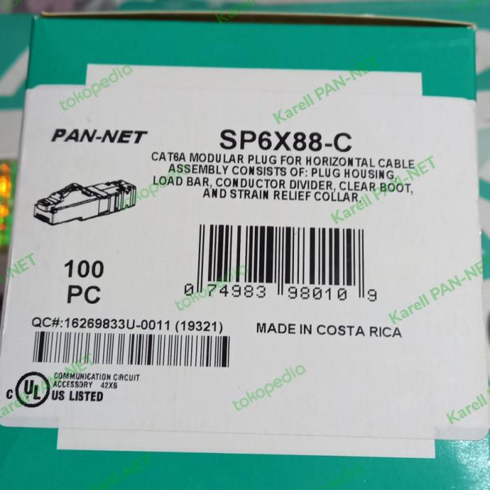 Jual PANDUIT modular plug rj45 konektor cat 6A SP6X88-C 10GIG eceran ...