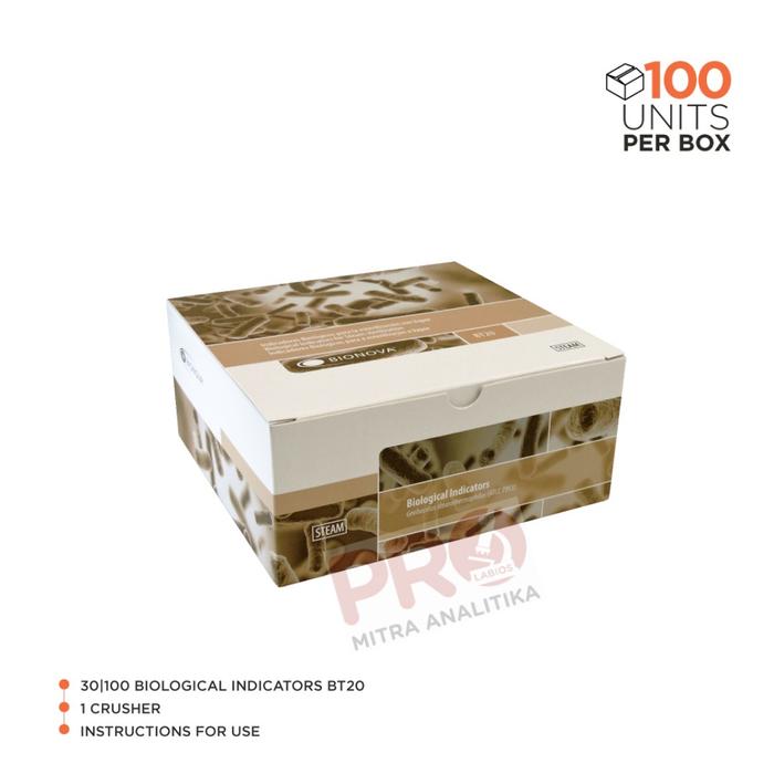 Jual BT20 Biological Indicator untuk Sterilisasi Steam, 100 pcs - Kab ...