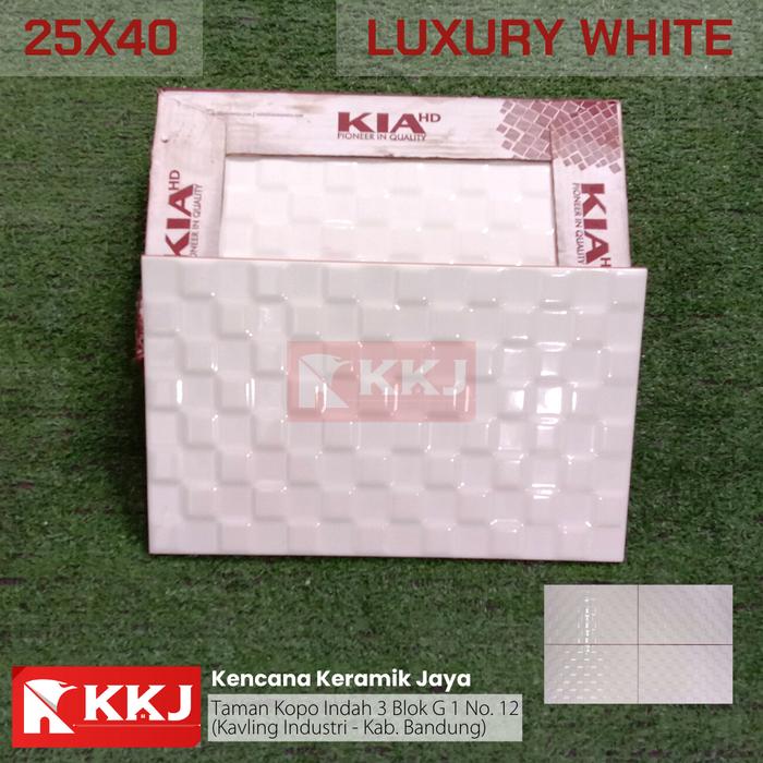 Jual KERAMIK DINDING 25X40 CM KIA LUXURY WHITE GRADE A - Kota Bandung - HKJ Keramik Granite ...