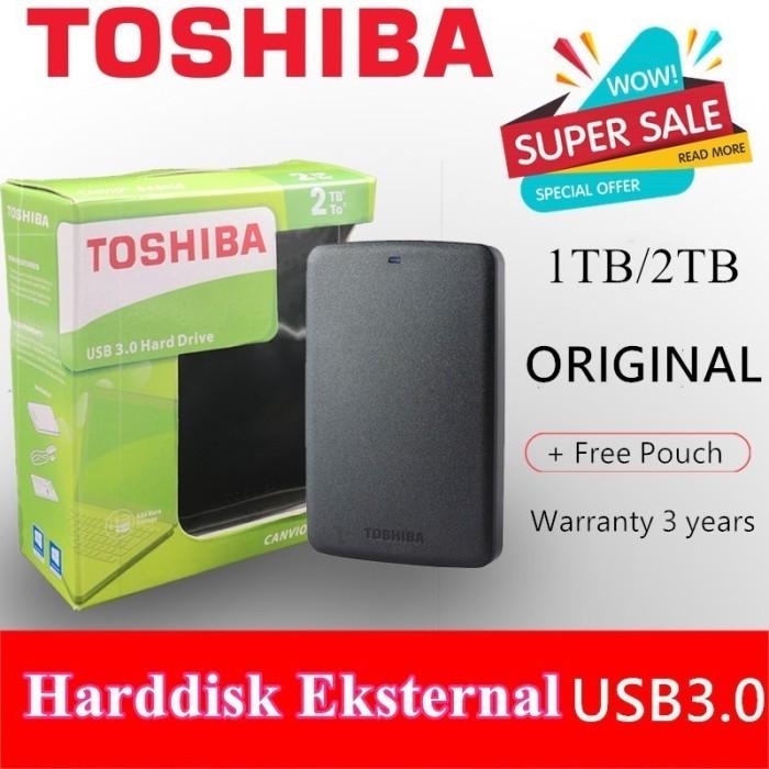 Jual Toshiba Canvio Basic 1TB 2TB Hardisk Eksternal USB 3.0 Bonus Pouch - 1 tb - Jakarta Barat ...