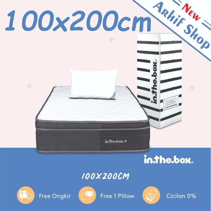 Promo SPRINGBED inthebox PLUS 100x200x28 (Super Single) KASUR IN THE BOX + - Kab. Sleman - New ...