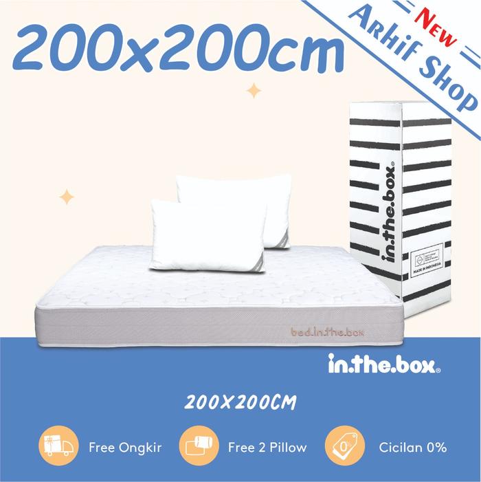 Promo SPRING BED KASUR IN THE BOX inthebox 200x200 (Super King) - Kab ...