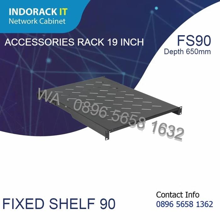 Jual Fixed Shelf Close Rack Flat Tatakan Rack Server D 650mm Fs90