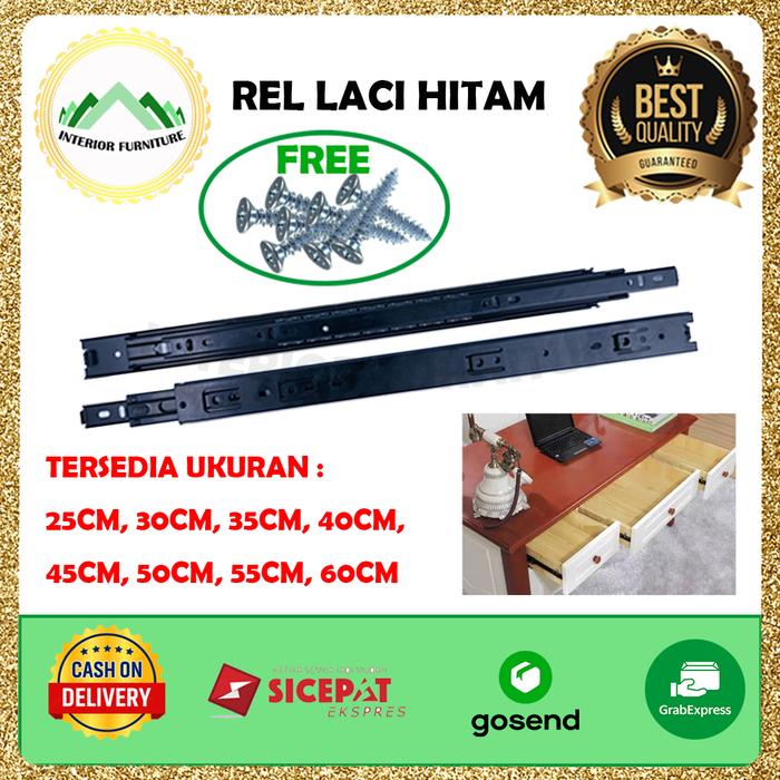 Jual Rel Laci Double Track / Rel Laci (Hitam) 55Cm FREE SEKRUP ...