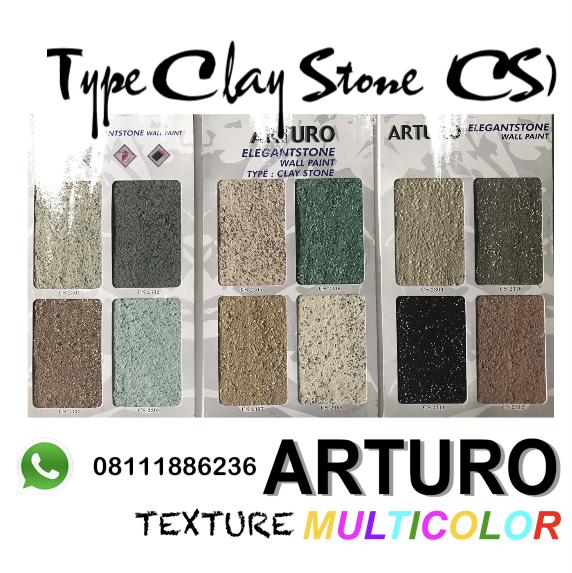 Jual Cat tekstur Arturo type Clay Stones (CS), ukuran galon 4 kg ...