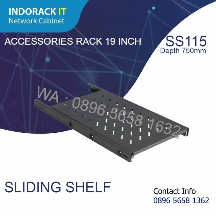 Promo Sliding Shelf Close Rack Flat Ambalan Tatakan Rack Server 750mm ...