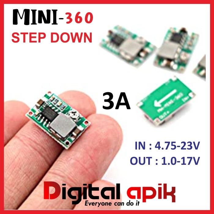Jual Mini-360 Stepdown LM2596 Mini 360 Mini360 DC Step Down Regulator ...
