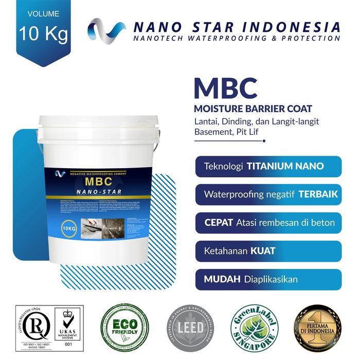 Jual MBC 10Kg Nano Star Waterproofing Sisi Negatif untuk Basement Pit ...