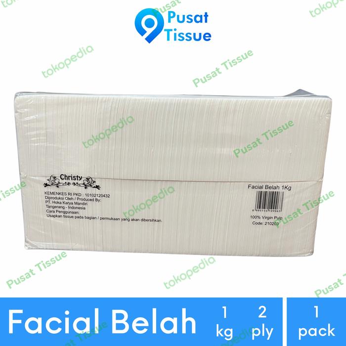 Promo Facial Tissue Pop Up 2ply 1kg / Tissue Wajah Pop Up Kiloan 1000gr ...