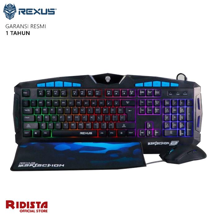 Jual Keyboard Mouse Gaming Combo Rexus Warfaction VR1 - Jakarta Barat ...