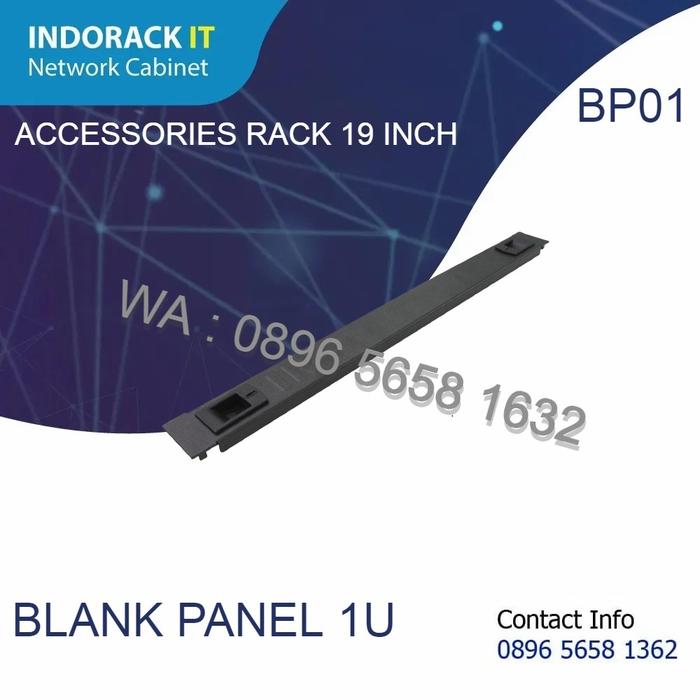 Jual Accessories Rack INDORACK 19" Series, Blank Panel 1U : BPO01 ...
