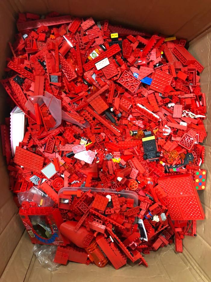Jual Lego Curah Original Red/Merah Original Asli (100gram) - Kota ...