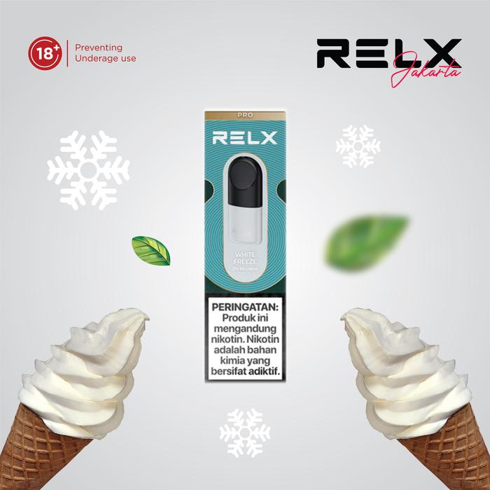 Jual RELX Infinity Ceramics Pods Pro Catridge White Freeze / Ice Cream ...