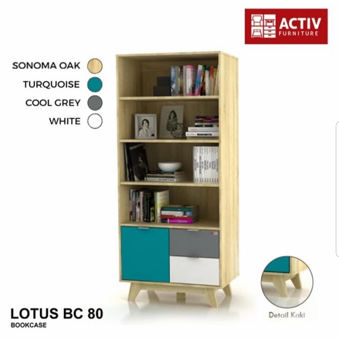 Jual Rak Buku Lemari Buku 80cm LOTUS Series - cream - Kota Cimahi ...