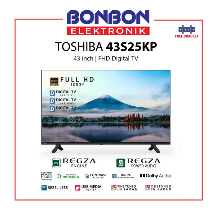 Promo Toshiba LED Digital TV 43 Inch 43S25KP FHD Cicil 0% 3x - Jakarta ...