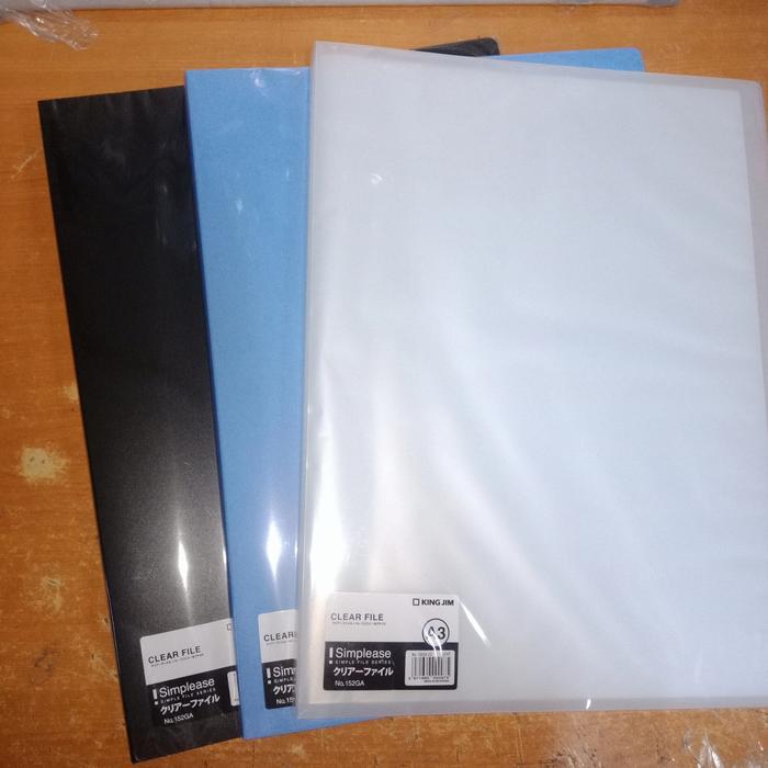 Jual Clear File King Jim A3 152ga Portrait/ Clear Holder A3 Berdiri - Biru Muda Di Seller Velvet ...
