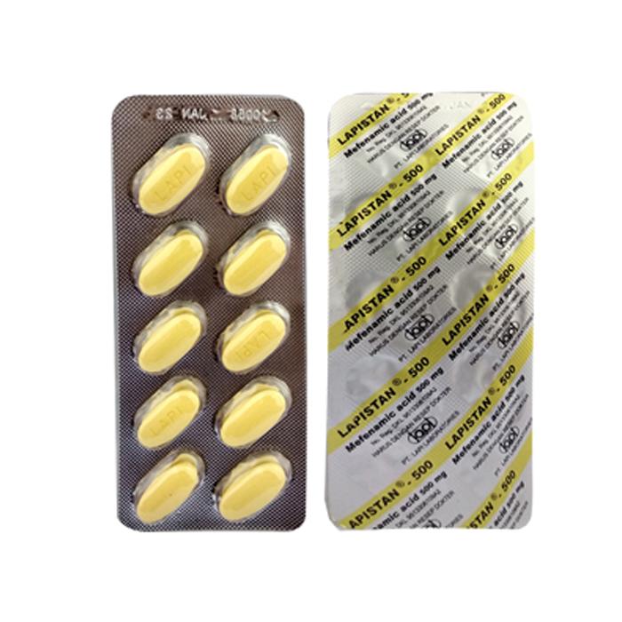 Jual LAPISTAN 500MG 1 STRIP ISI 10 KAPSUL / ASAM MEFENAMAT / ANTI NYERI ...