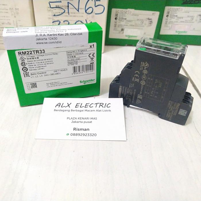 Jual RM22TR33 SCHNEIDER VOLTAGE CONTROL RELAY ORIGINAL RM22TR33 ...
