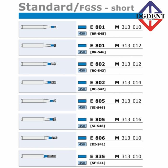 Jual Part 3 - BIRU Ecoline Dental Bur / Prosto / Preparasi Bur ...