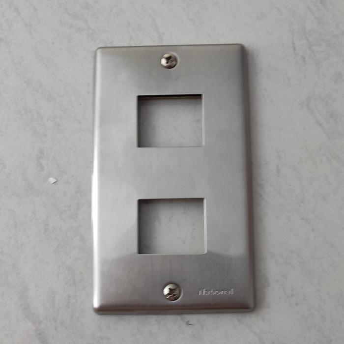 Jual Frame National Panasonic WN 7602 Stainless Steel WN7602 Seri 2 ...