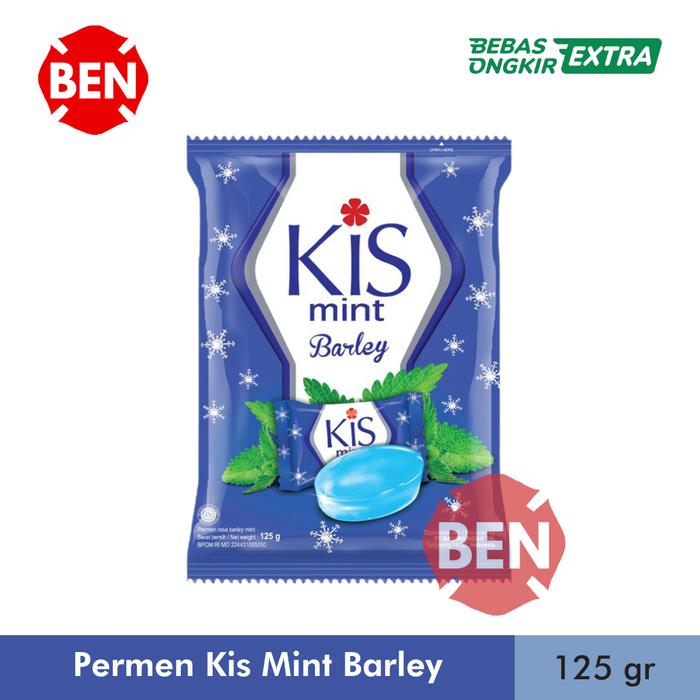 Jual Permen Kis Barley Bungkus 125gr 125g Biru Pak Dus Mint Grosir ...