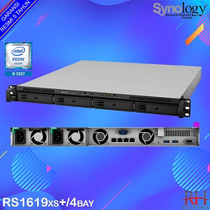 Promo Synology RackStation RS1619xs+ 16GB NAS Rack 2U - 4Bays Cicil 0% ...