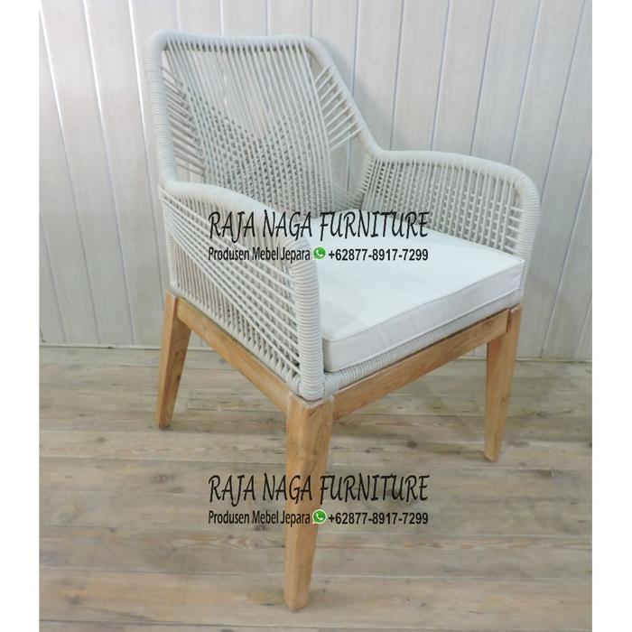 Jual Kursi Makan Rotan Woven Rope Chair Kursi Cafe Murah Anyaman Rotan ...
