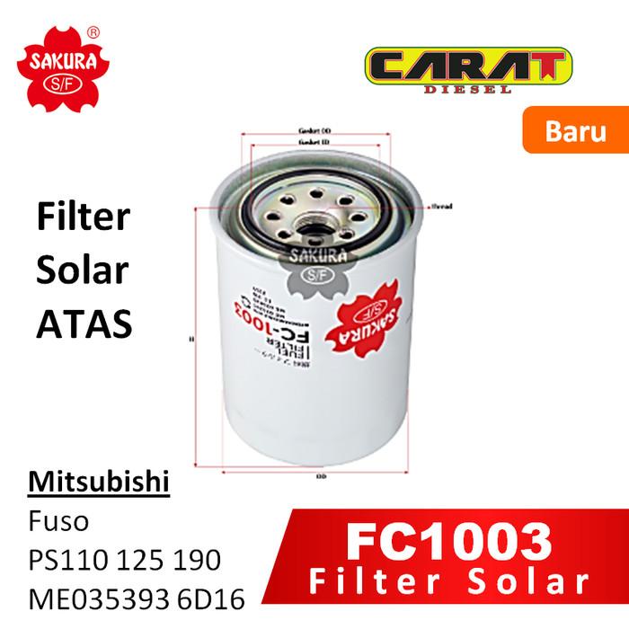 Jual FC1003 FC-1003 Fuel Filter Solar SAKURA Mitsubishi PS100 PS120 ...