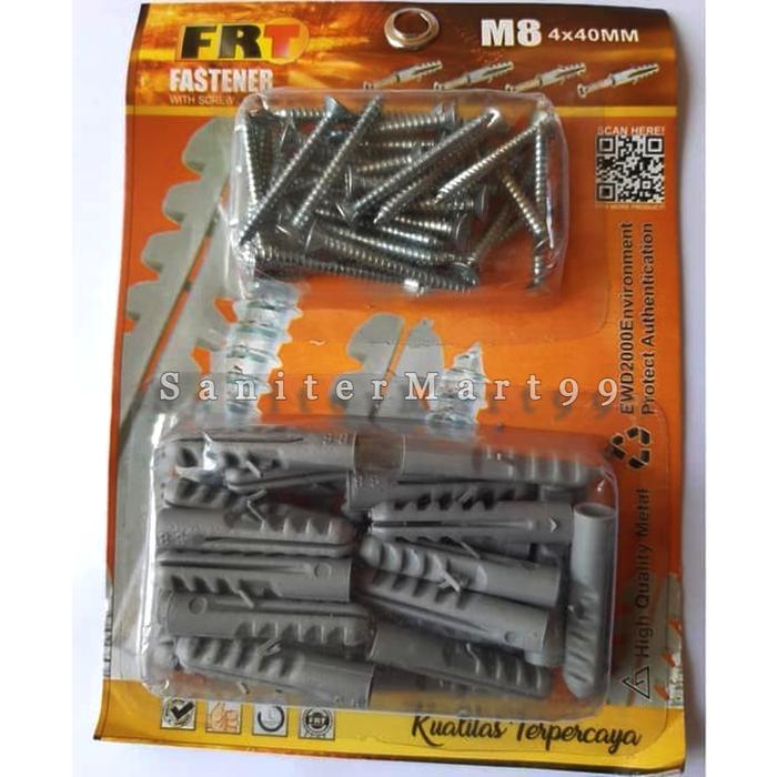 Jual FRT FASTENER SCREW FISHER SEKRUP BAUT M6 M8 M10 M12 - M8 - Jakarta ...