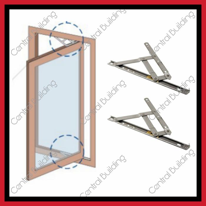 Jual ENGSEL CASEMENT JENDELA 16 INCH STAINLESS /FRICTION STAY 40 CM ...