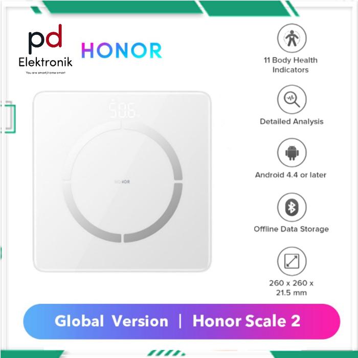 Jual Honor Huawei Body Scale 2 Timbangan Badan Digital dengan Bluetooth ...