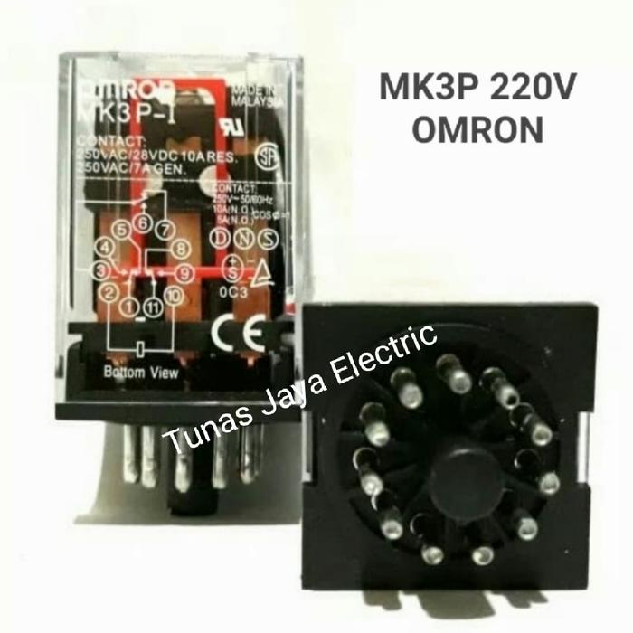 Jual Relay OMRON MK3P 220V Kaki 11 Pin (Good Quality) - Kota Surabaya - Tunas Electric | Tokopedia