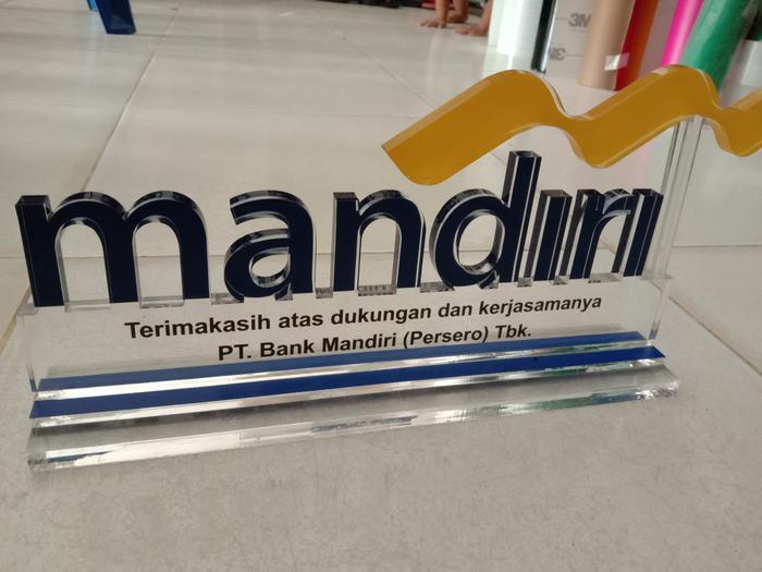 Jual Plakat Acrylic Bank Mandiri - Kab. Pelalawan - Bermuda I-Frame ...