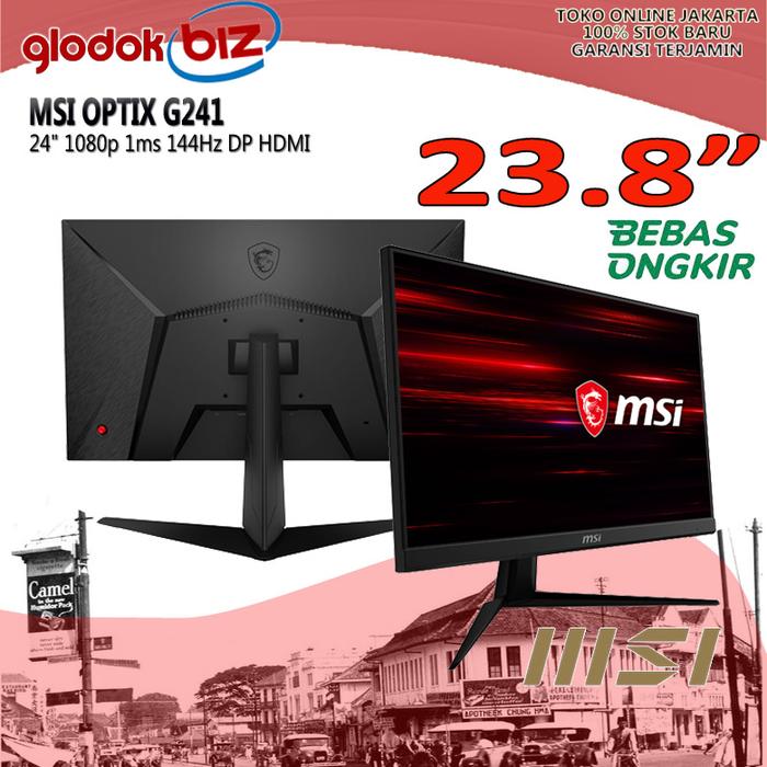 Jual LED MSI OPTIX 24" G241 1080p 1ms 144Hz VGA HDMI Gaming - Jakarta ...
