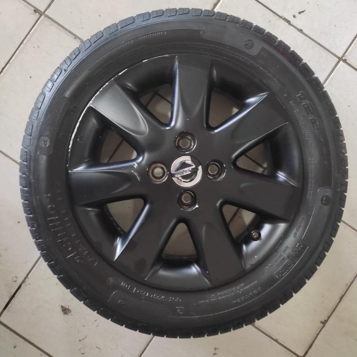 Jual velg original Nissan march R15 pcd4x100 sepaket dengan ban 175 ...