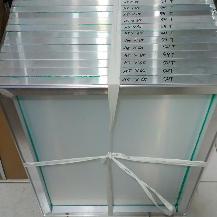 Jual Frame alumunium sablon ukuran 50cm x 20cm total 8 pcs kain custom ...