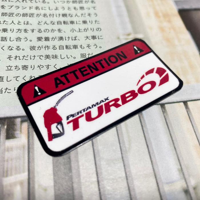 Jual sticker JDM bensin Pertamina Pertamax turbo Dex - Merah - Kab ...