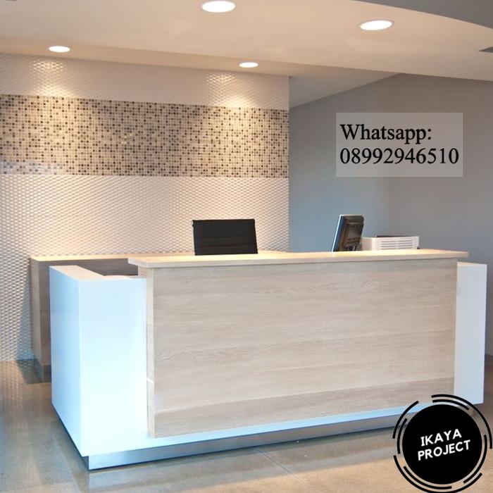 Jual Meja resepsionis kantor minimalis modern meja tamu kantor - Kab ...