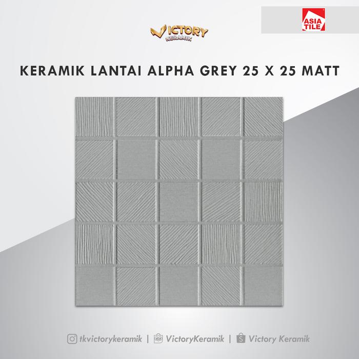Jual KERAMIK LANTAI ASIA TILE ALPHA GREY 25 X 25 MATT - Kab. Bandung ...