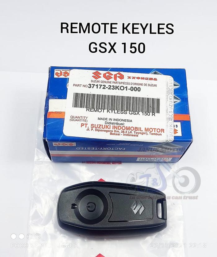 Jual REMOTE KEYLESS SUZUKI GSX 150 KUNCI SENSOR KONTAK REMOT ORIGINAL ...