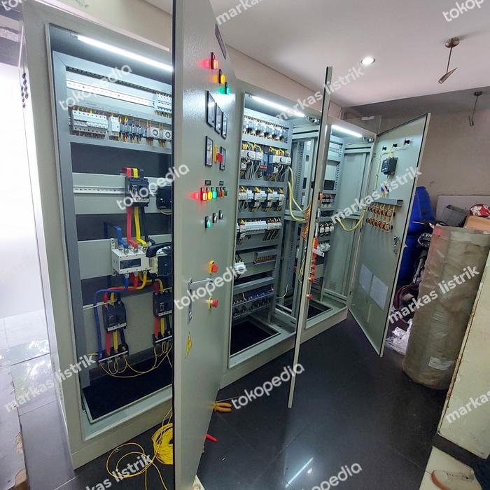 Jual panel ats 250a motorized socomec/kapasitor bank 55kvar GAE/ MCCB ...