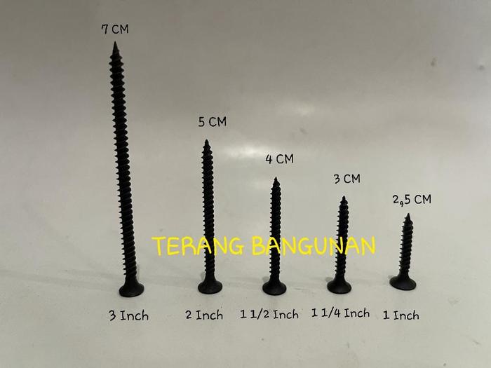 Jual SCRUP GYPSUM/GRC 6 X 1 1/2 INCH /4 CM (KEMASAN EKONOMIS) - Kab ...