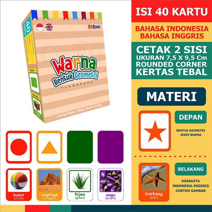 Jual Flashcard Kartu Belajar Seri Bentuk dan Warna - Kab. Kulon Progo ...