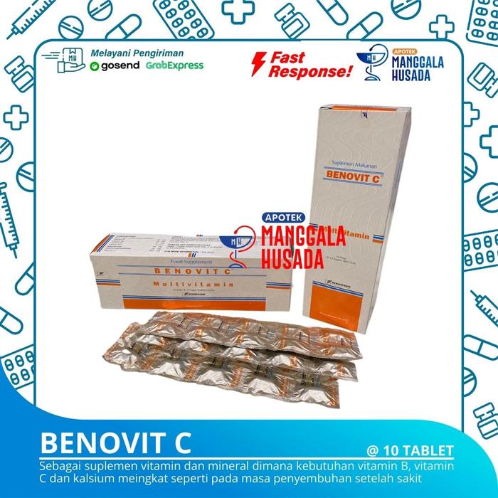 Jual BENOVIT C MULTIVITAMIN PER STRIP @ 10 TABLET - Kota Palembang ...