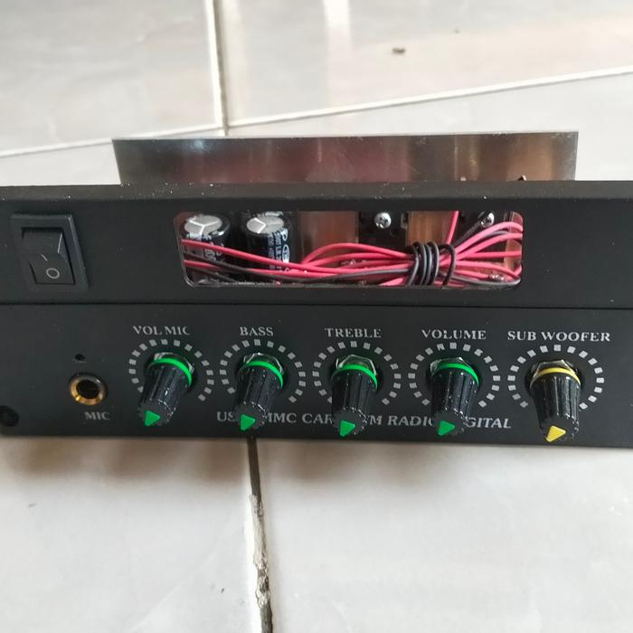 Jual Kit Ampli Speaker Aktif Mono plus lubang untuk Modul Mp3 Mp4 Hitam ...