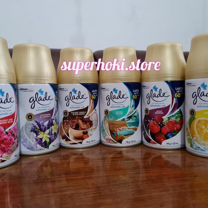 Jual Glade Matic Spray Refill Air Freshener 225 ml/146 gr - Peony ...