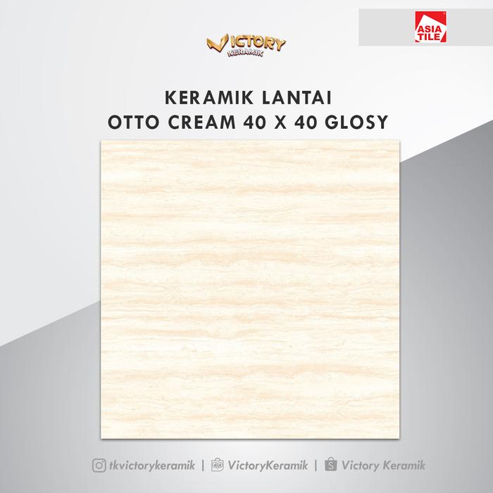 Jual KERAMIK LANTAI ASIA TILE OTTO CREAM 40 X 40 GLOSY - Kab. Bandung ...